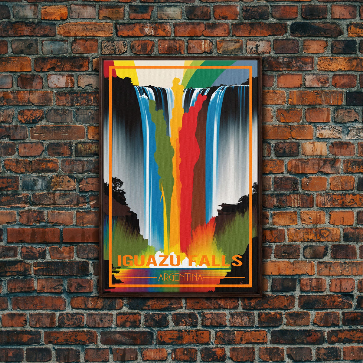 Iguazu Falls Wall Art, Argentina Poster, North America Wall Art, Trave