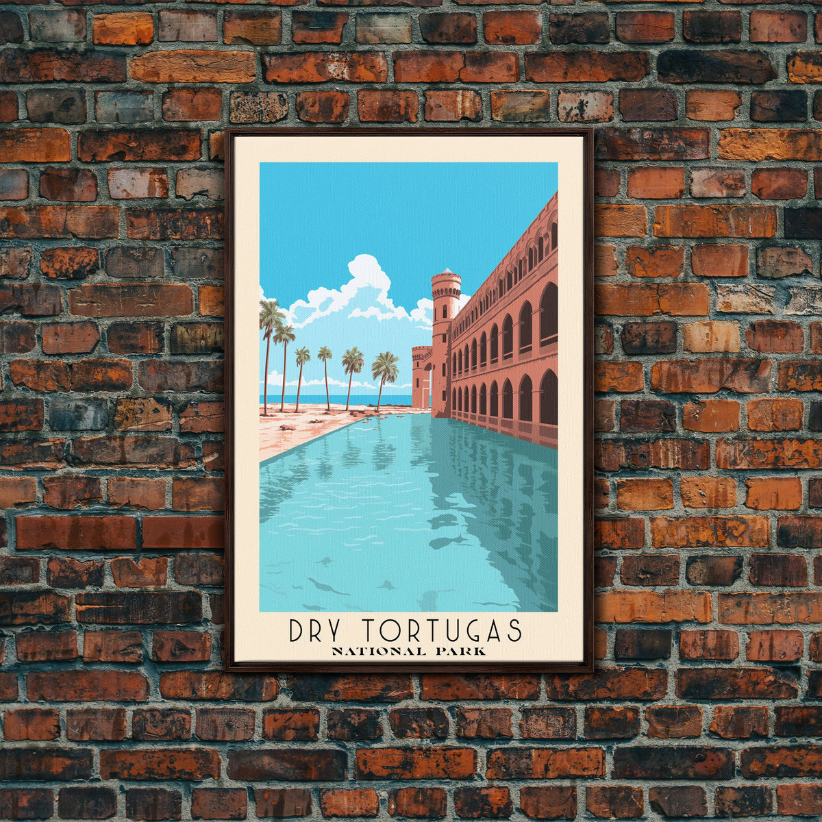 Dry Tortugas National Park Florida Travel Art, National Park Print, Mi