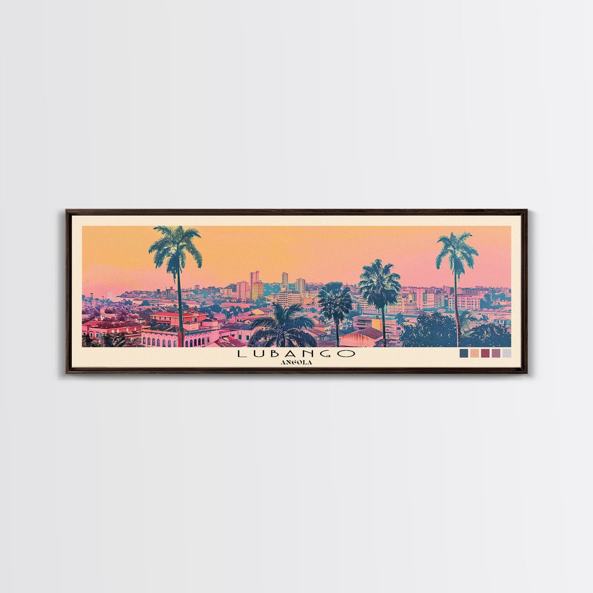 Lubango, Angola Panoramic Canvas Print, Lubango, Angola Painting, Ango