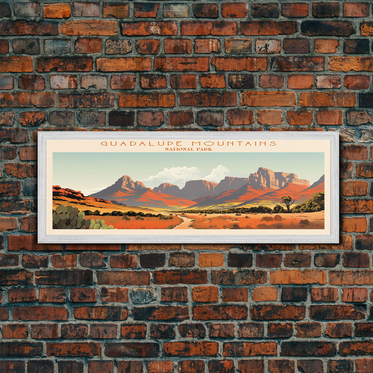 Guadalupe Mountains National Park, Panoramic Texas Travel Art, Nationa