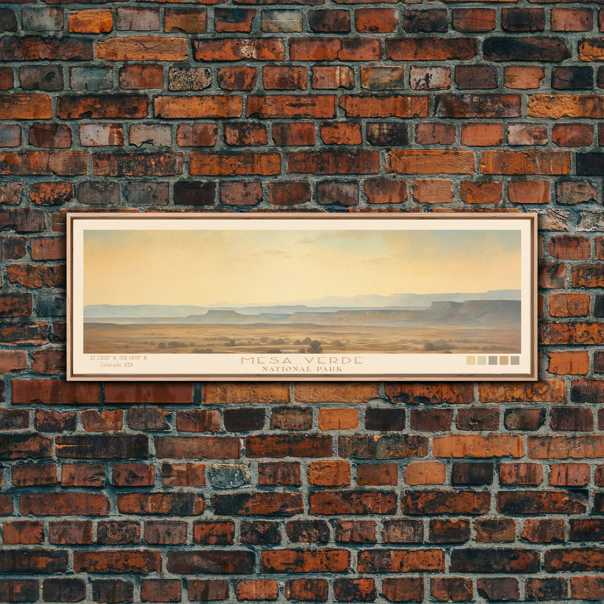 Mesa Verde National Park Panoramic Colorado Travel Art, National Park