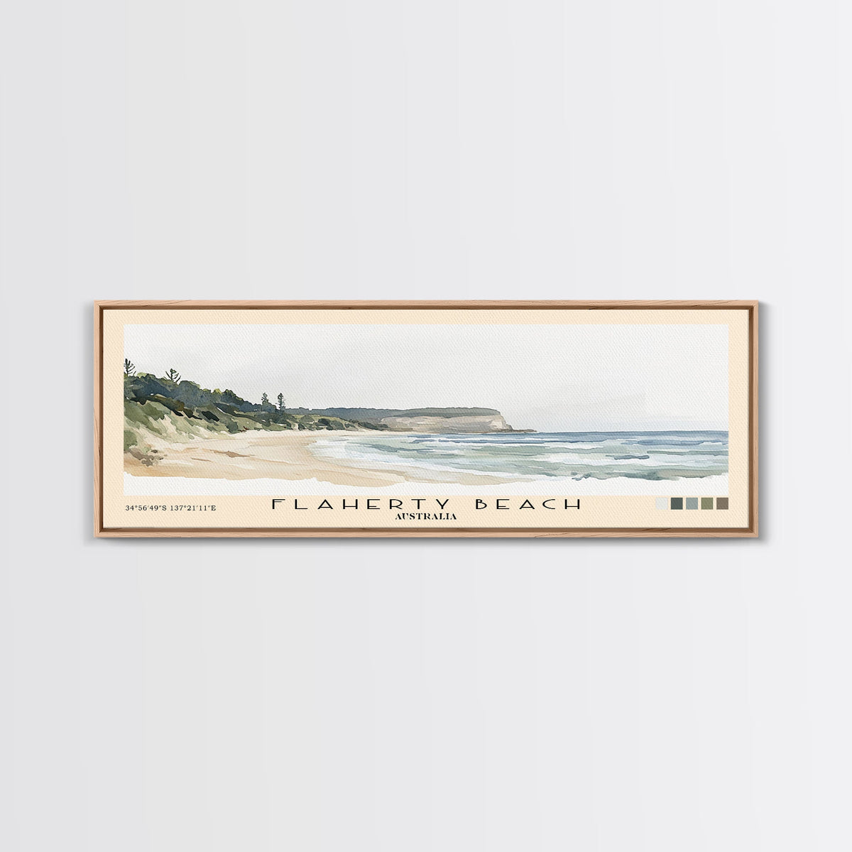 Flaherty Beach, Australia Watercolor Print, Vacation Gift, Australia W