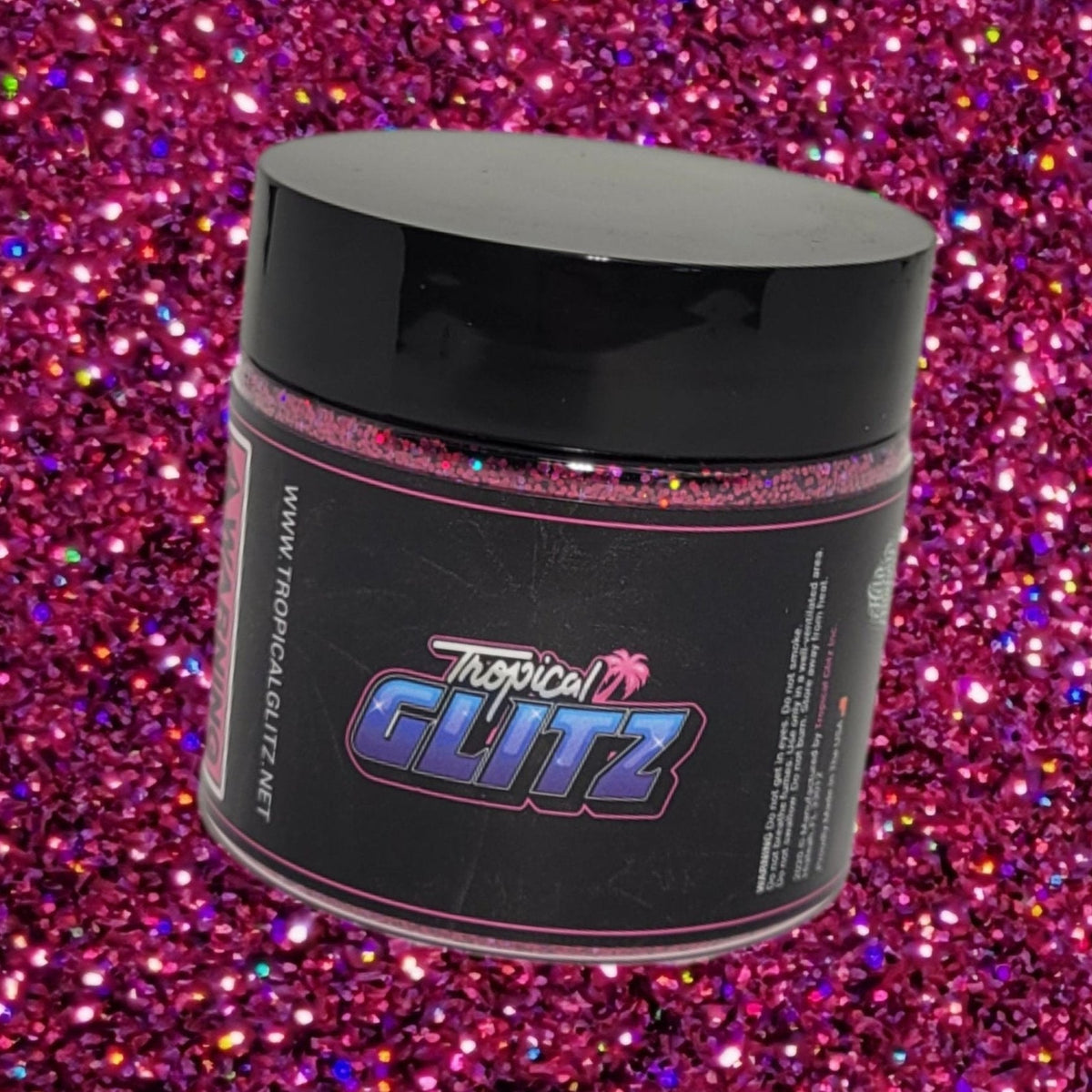 Static Pink Metal Flake