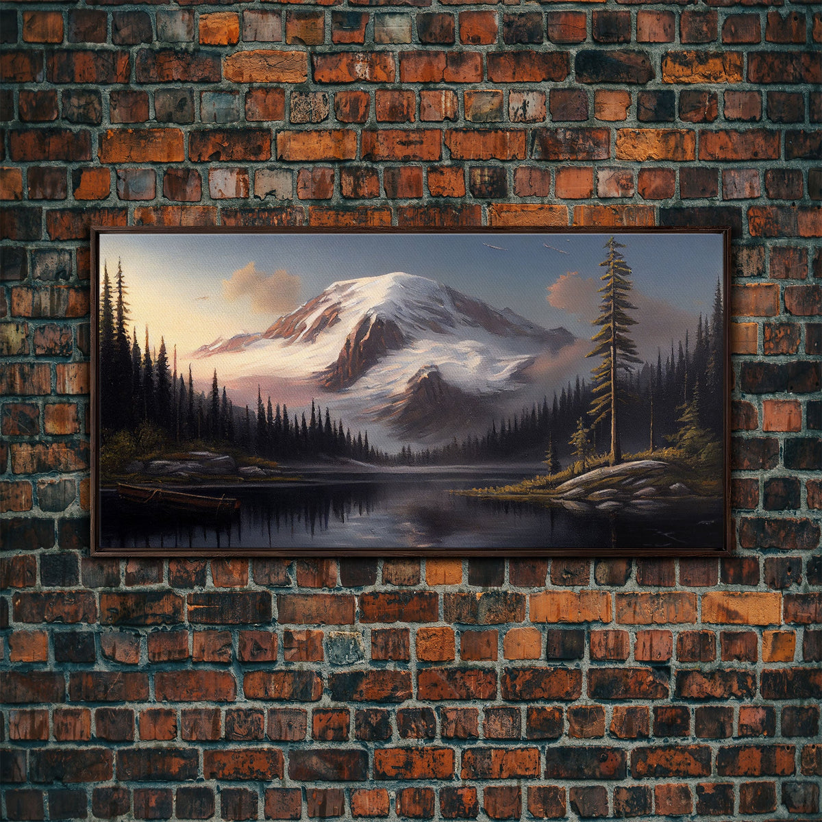 Mountain Canvas Print Wall Art, Mountain Landscape Painting, Mount Rai
