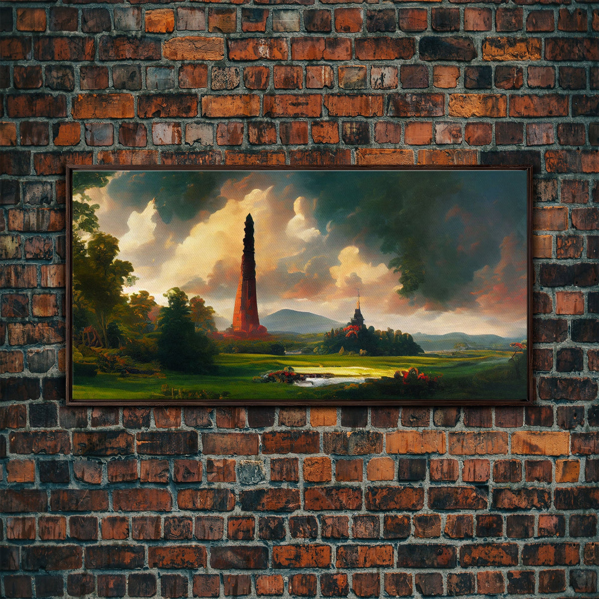 High Fantasy Art Canvas Print, Dark Tower, RPG Fantasy Art, RPG Concep
