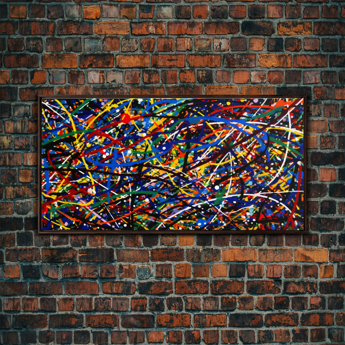 original abstract painting, Jackson Pollock style painting Print, mode