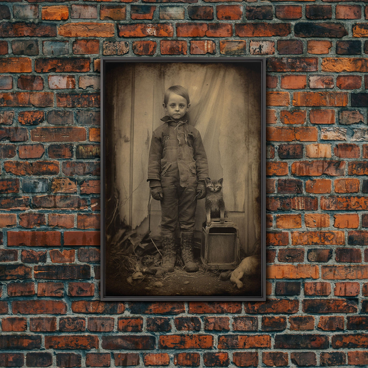 Vintage Photograph, Weird Art Print, Spooky Art Print, Scary Wall Art,