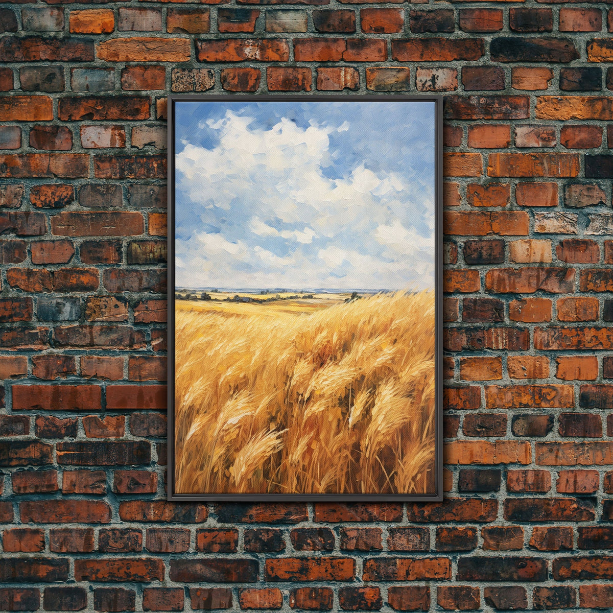 Wheat Feld Wall Art. Farm Wall Print, Landscape Art, Canvas Print, Wal
