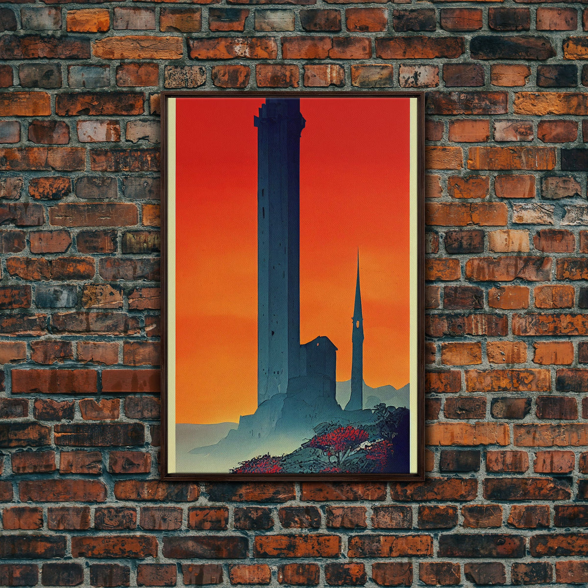 The Dark Tower, Fantasy RPG Concept Art, Wall art, framed canvas print