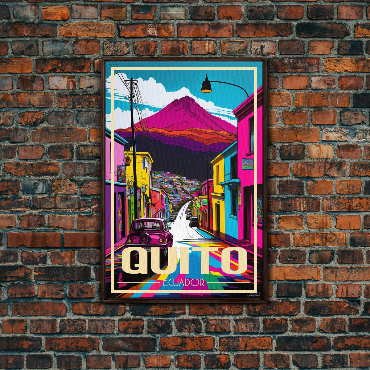 Quito Wall Art, Ecuador Poster, South America Art Print, Travel Wall P