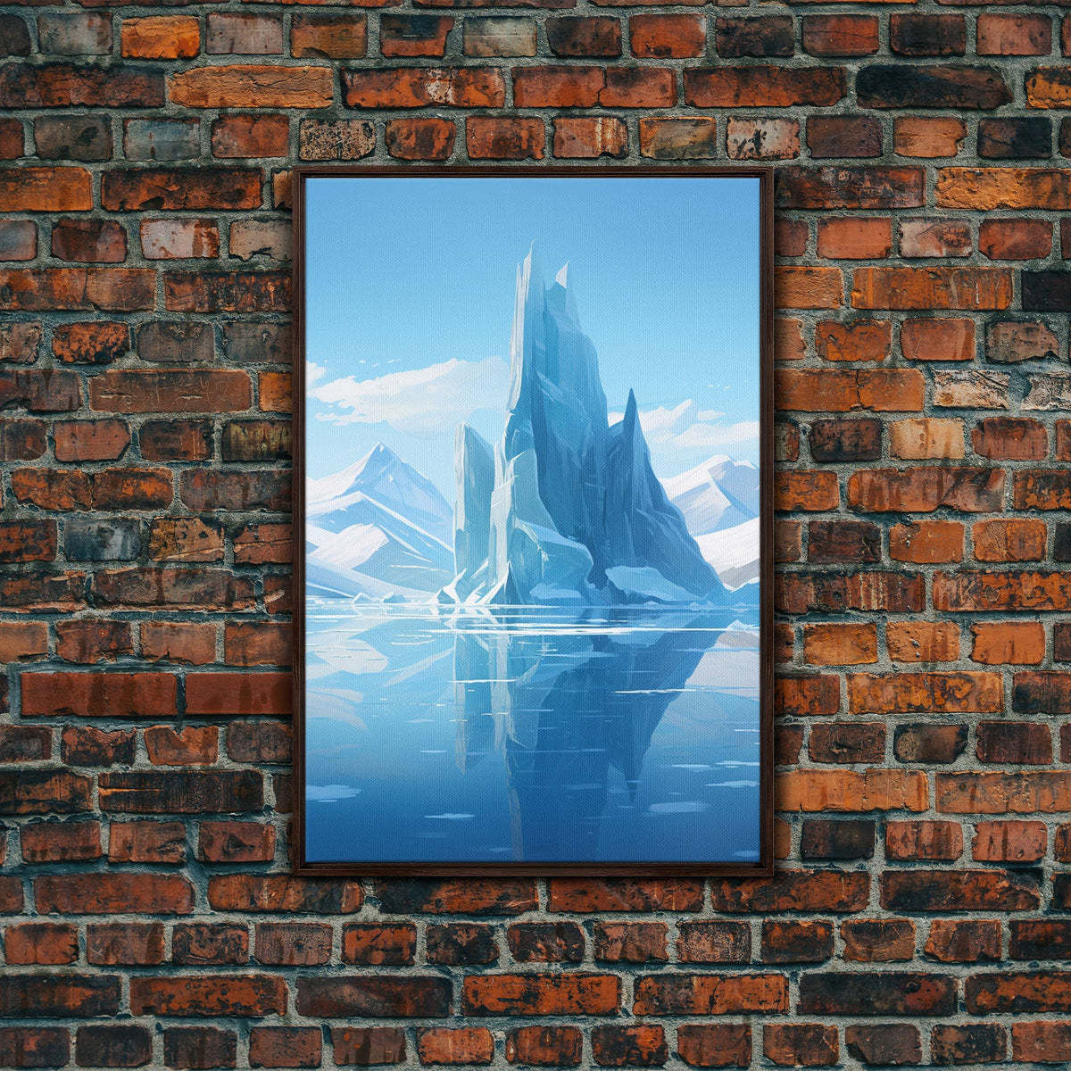 Iceberg Wall Art, Iceland Wall Art, Seascape Wall Print, Canvas Print,