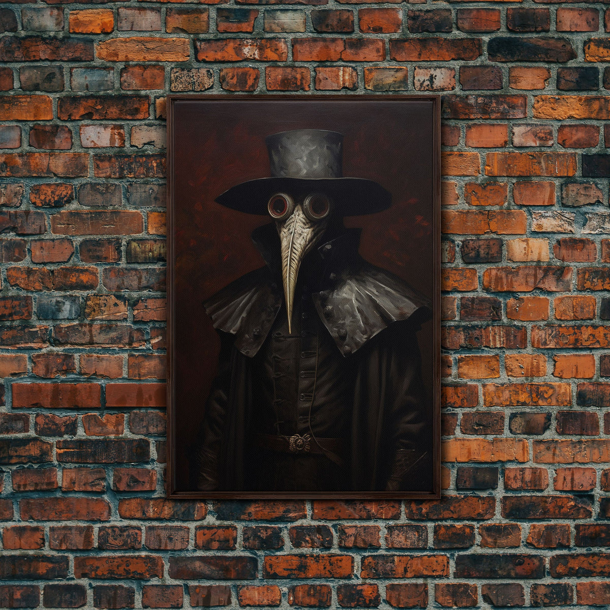 Gothic Victorian Plague Doctor Portrait, Dark Academia, Gothic Art, Fr