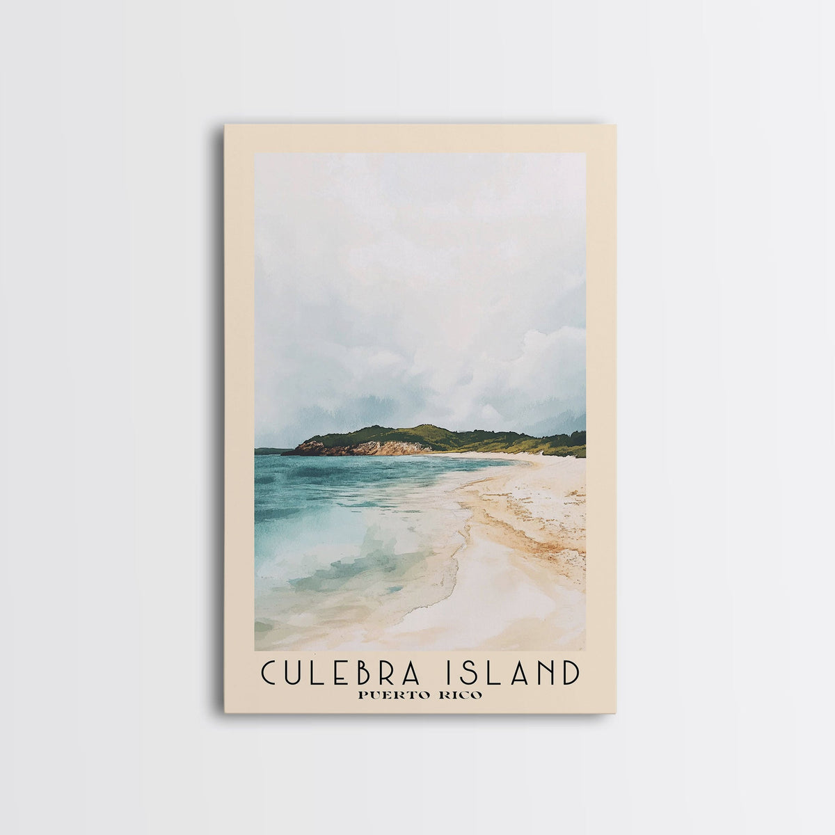 Culebra Island, Puerto Rico Watercolor Print, Vacation Gift, Puerto Ri