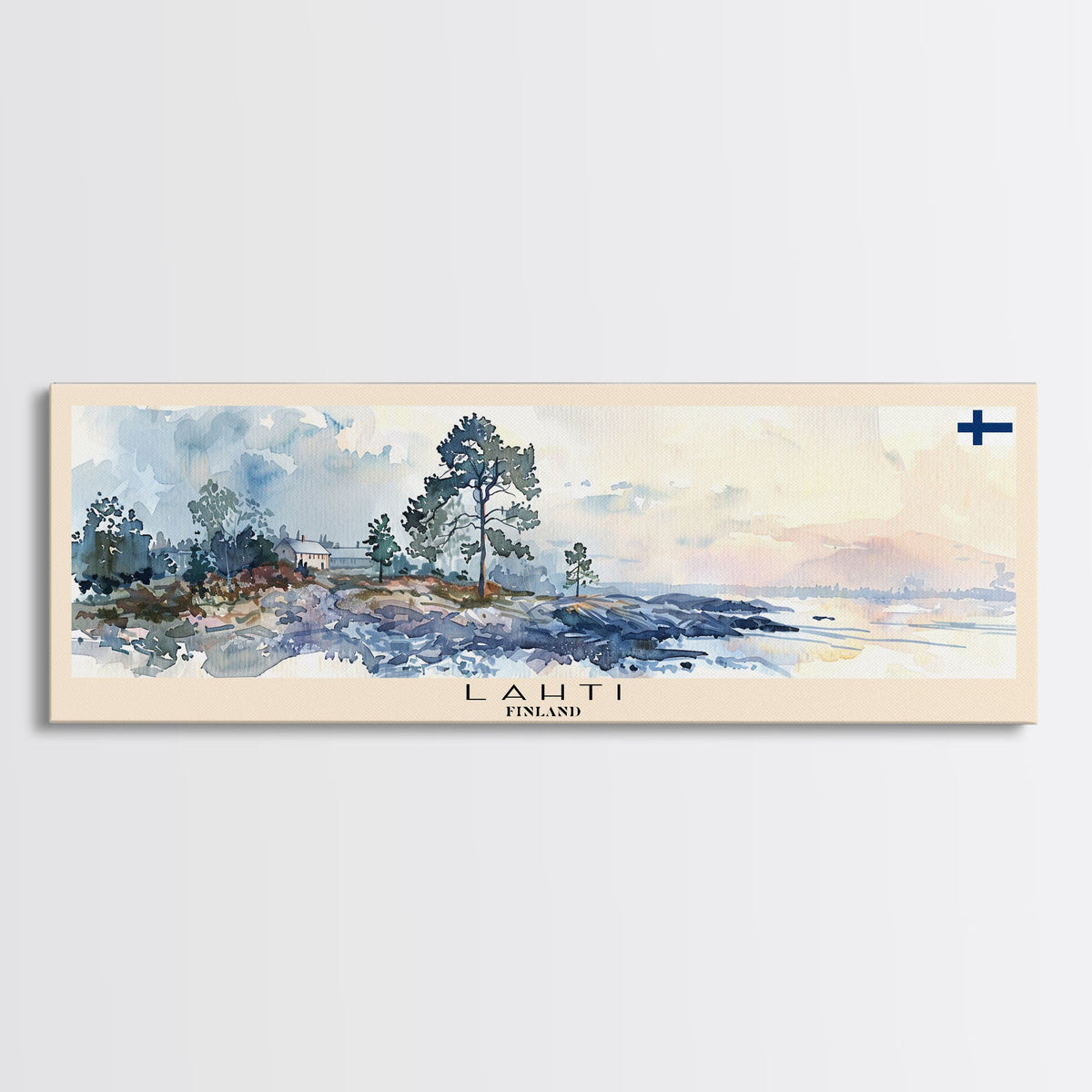 Lahti Finland Travel Art, City Art, Framed Canvas Print or Metal Wall