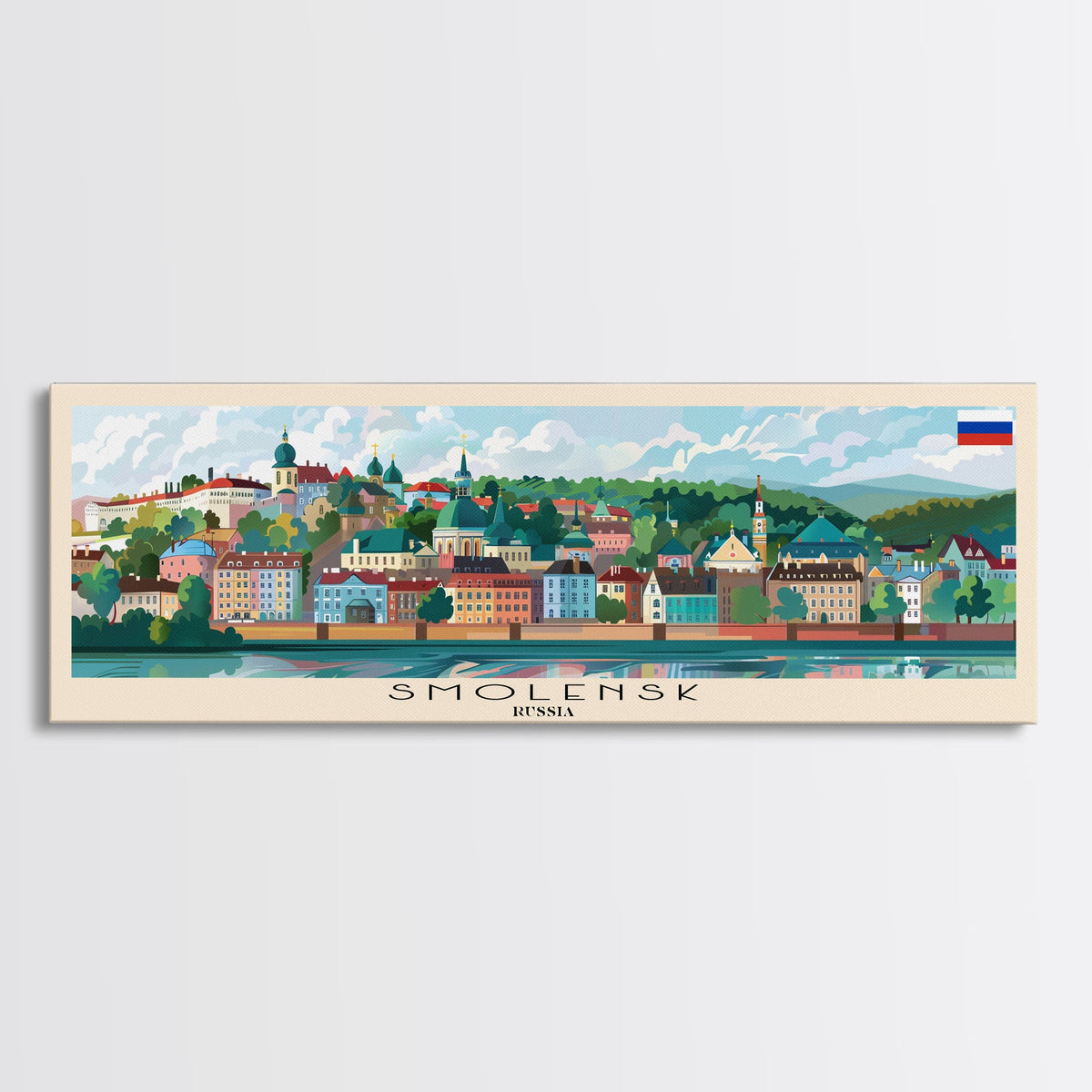 Smolensk Russia Travel Art, City Art, Framed Canvas Print or Metal Wal