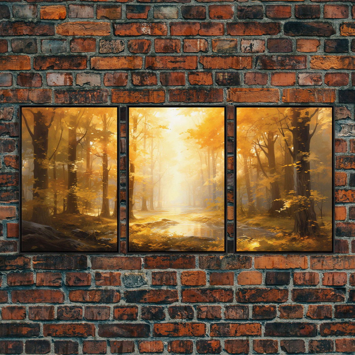 Landscape Wall Art, Fall Wall Art, Forest Print, Trees Art, Canvas Pri
