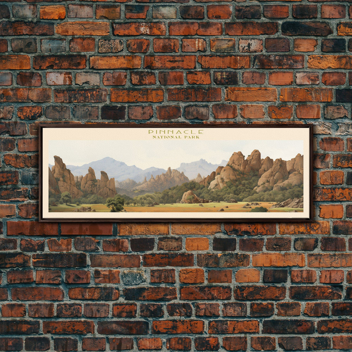 Pinnacle National Park Panoramic California Travel Art, National Park