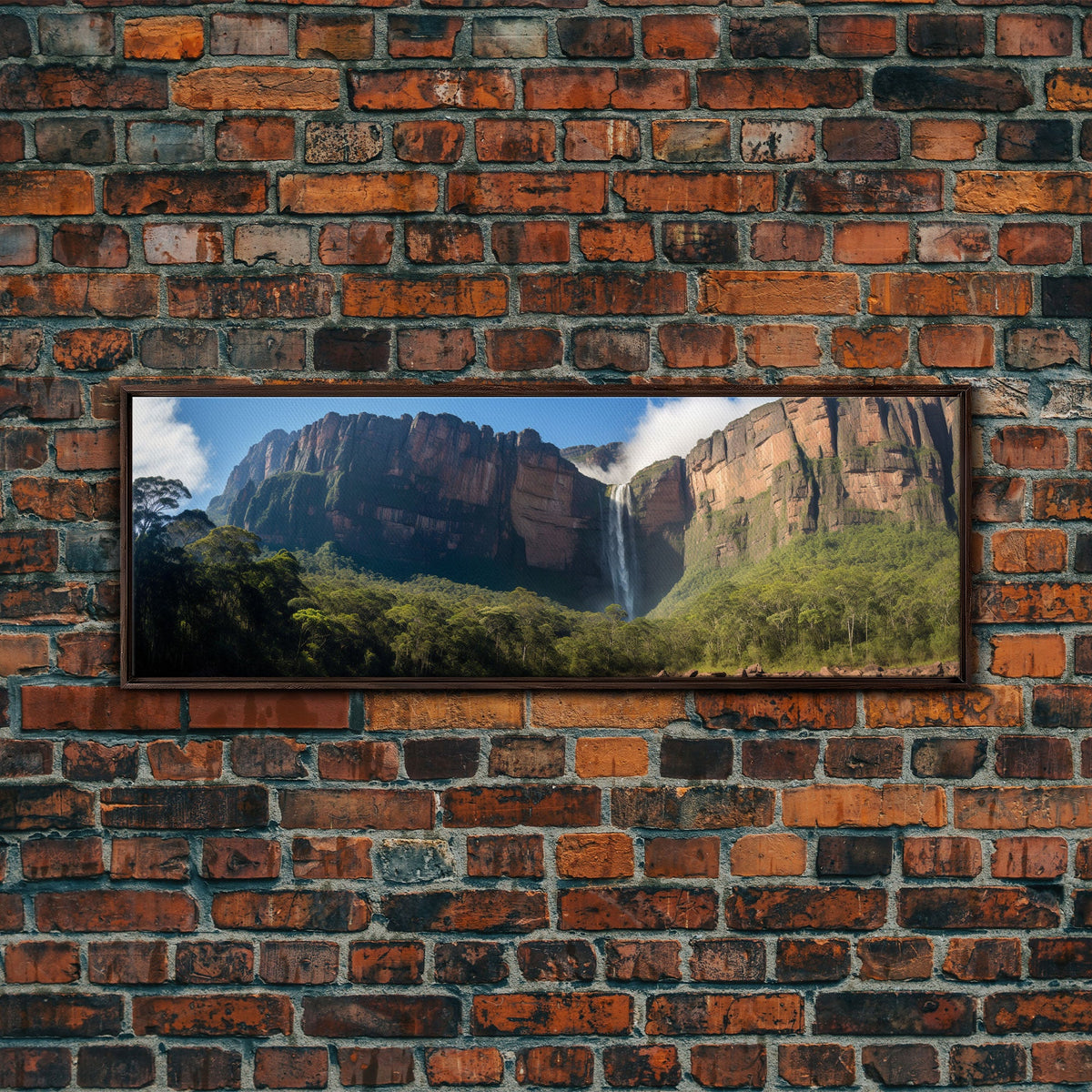 Photographic Panoramic of Angel Falls Venezuela, Sunset Photography, N