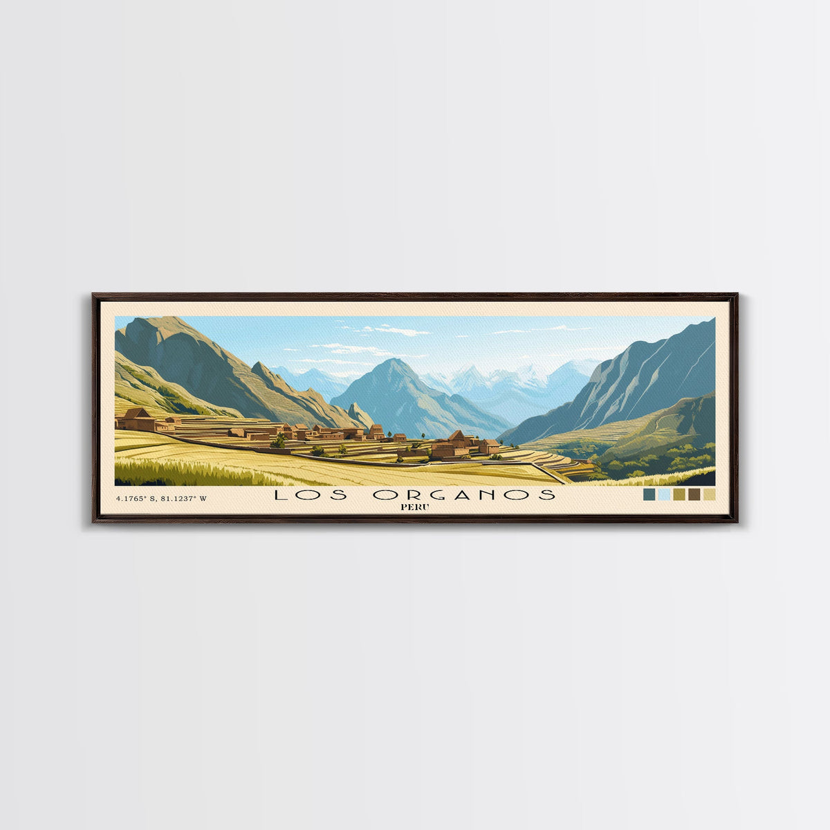 Los Organos, Peru Panoramic Print, Vacation Gift, Peru Wall Art, Beach