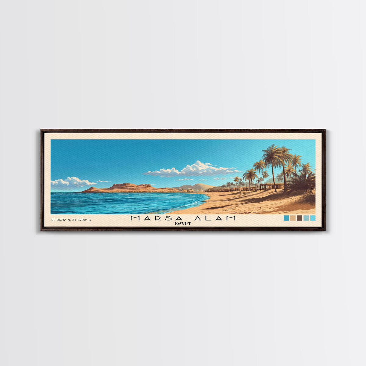 Marsa Alam, Egypt Panoramic Print, Vacation Gift, Egypt Wall Art, Beac