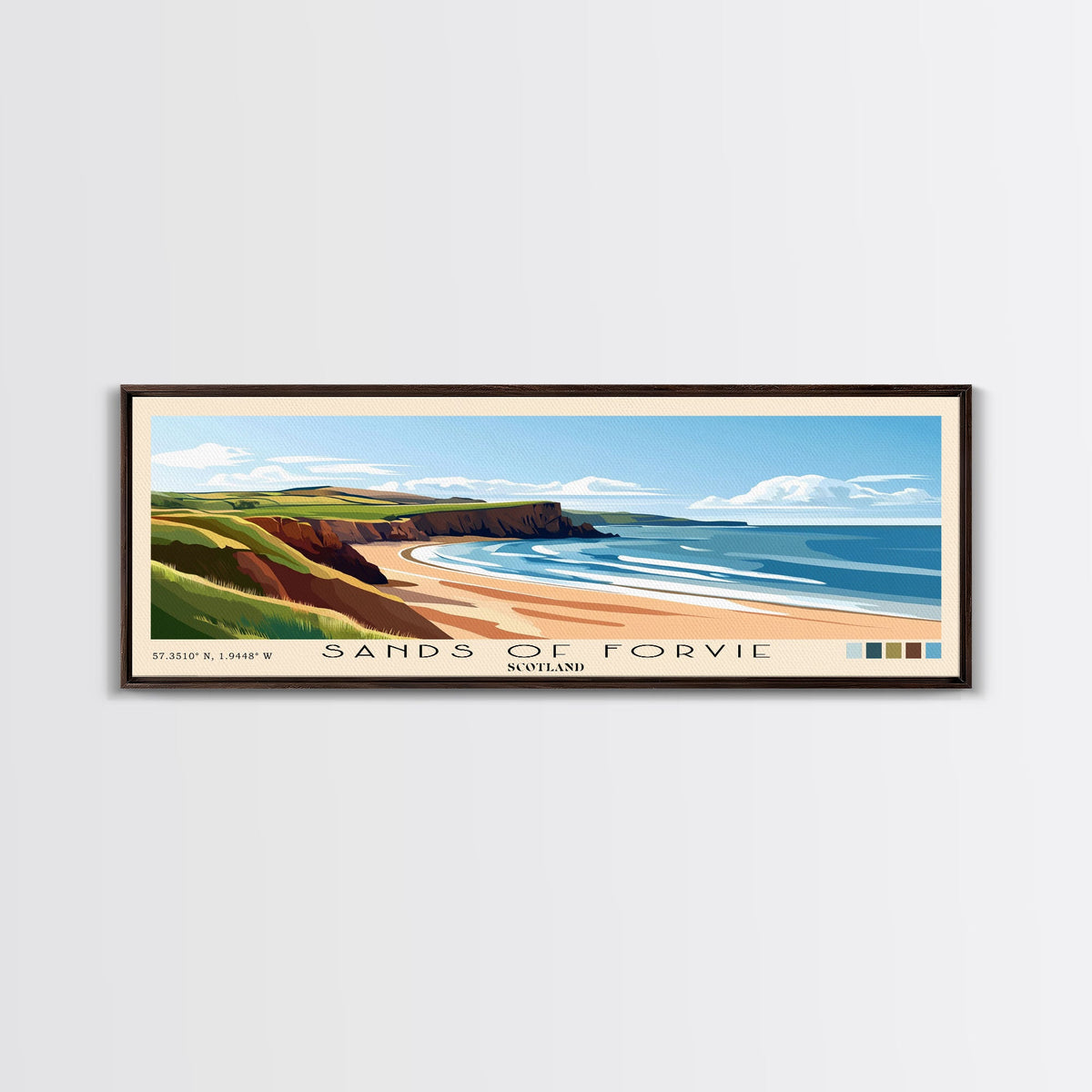 Sands of Forvie, Scotland Panoramic Beach Print, Vacation Gift, Scotla