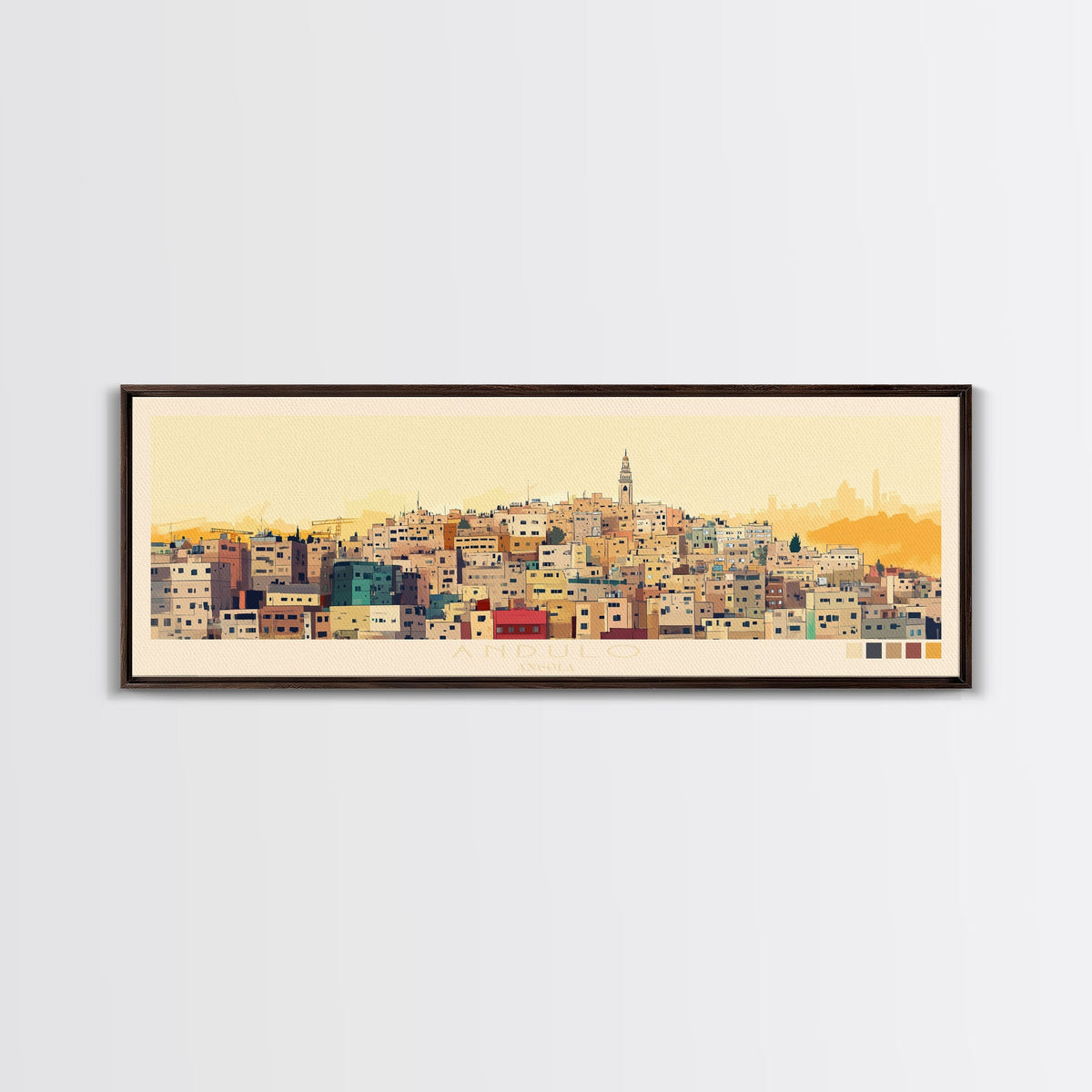 Andulo, Angola Travel Poster Panoramic Canvas Print, Andulo, Angola Pa