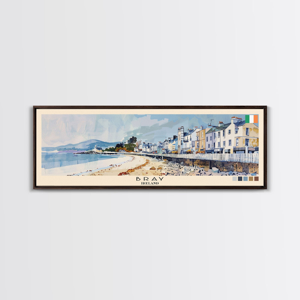 Bray, Ireland Panoramic Canvas Print, Bray, Ireland Painting, Ireland