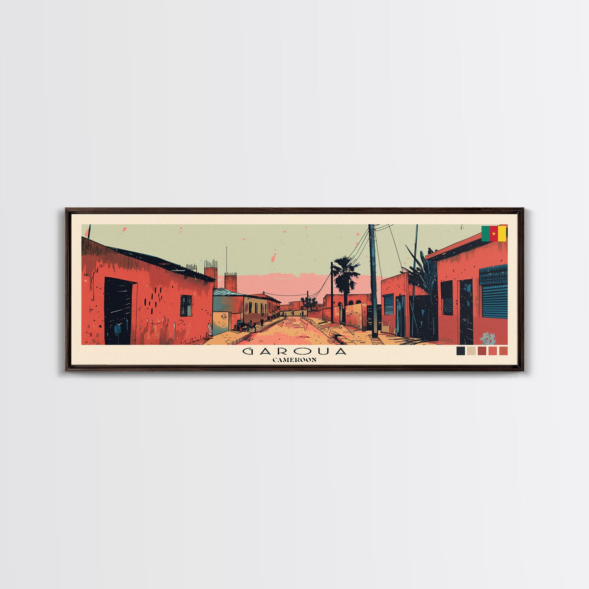 Garoua, Cameroon Panoramic Canvas Print, Garoua, Cameroon Painting, Ca