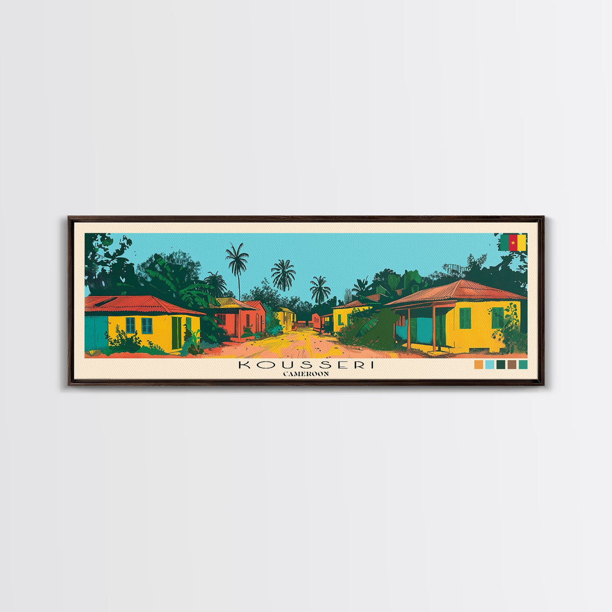 Kousseri, Cameroon Panoramic Canvas Print, Kousseri, Cameroon Painting