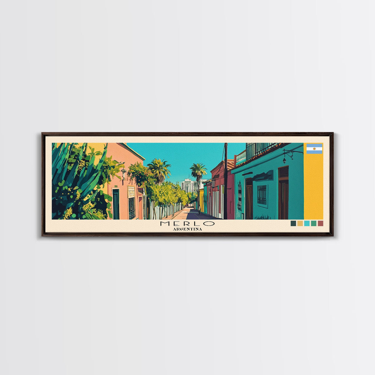 Merlo, Argentina Panoramic Canvas Print, Merlo, Argentina Painting, Ar