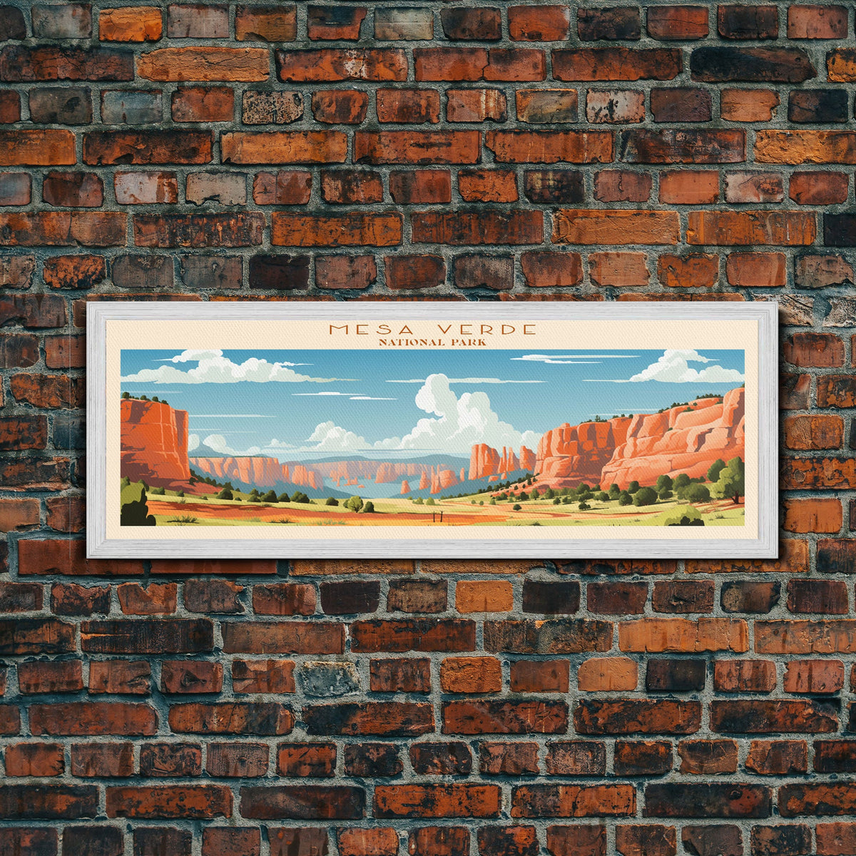 Mesa Verde National Park Panoramic Colorado Travel Art, National Park