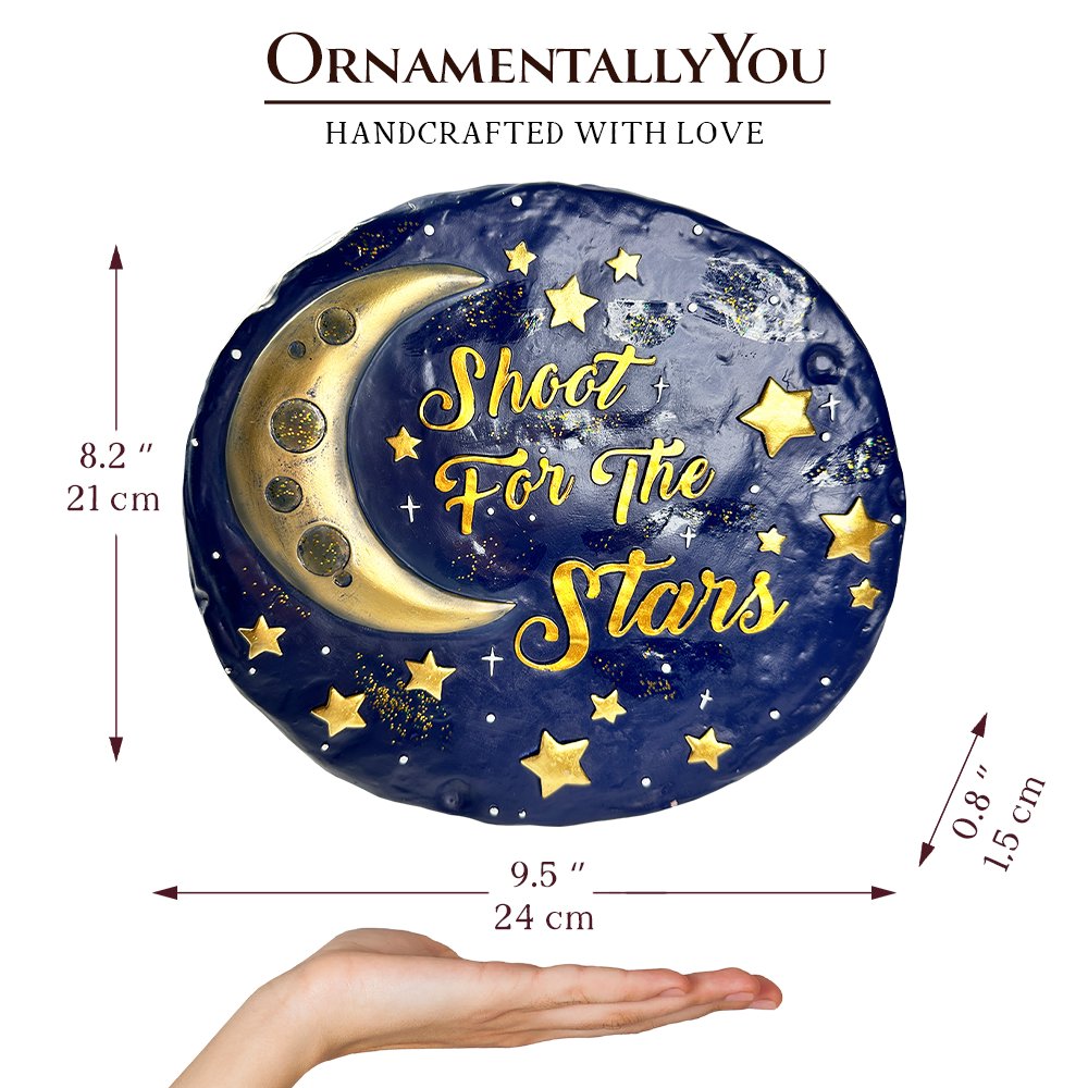 Shoot for the Stars Stepping Stone, 9.5" Galactic Moon and Stars Space