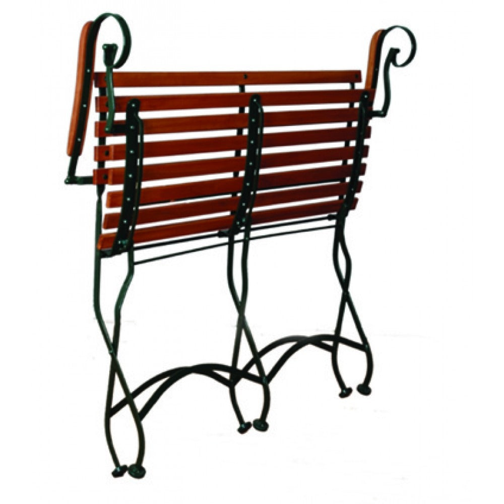 DemarForge Folding Bench 5552 - Stackable - European Chestnut Wood Cle