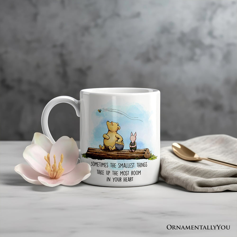 Pooh Bear’s Heartwarming Quote Personalized Mug, Sentimental Appreciat