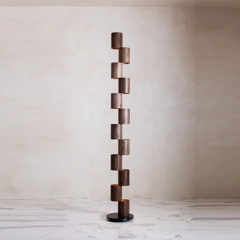 Nogy Solid Wood Free-Standing LED Lamp with Nordic Design Ideal for a