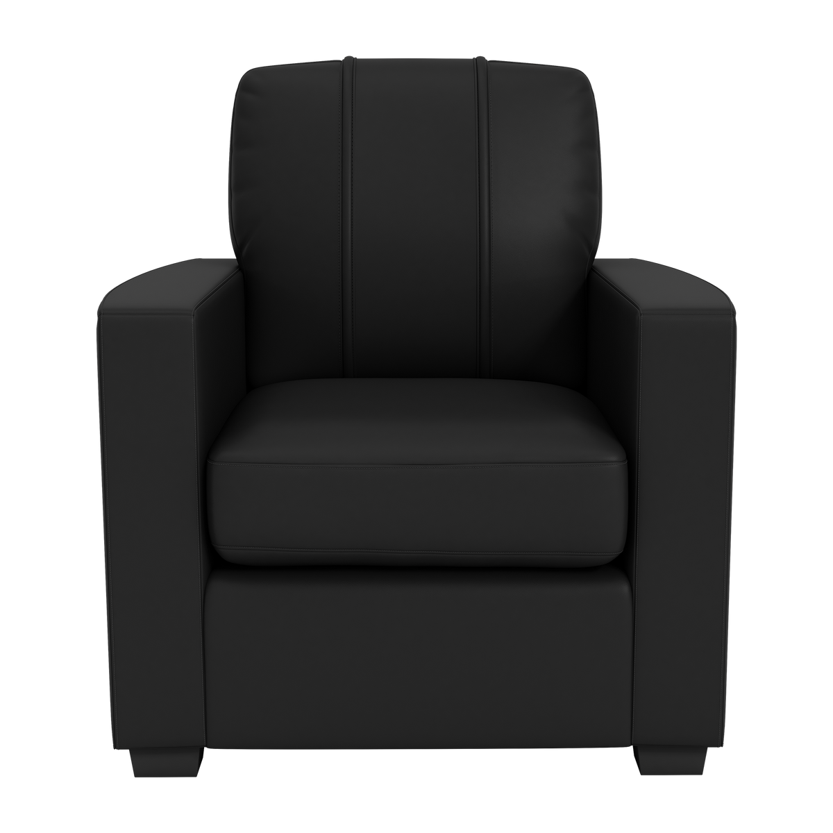 Silver Club Chair with Rutgers Scarlet Knights Logo