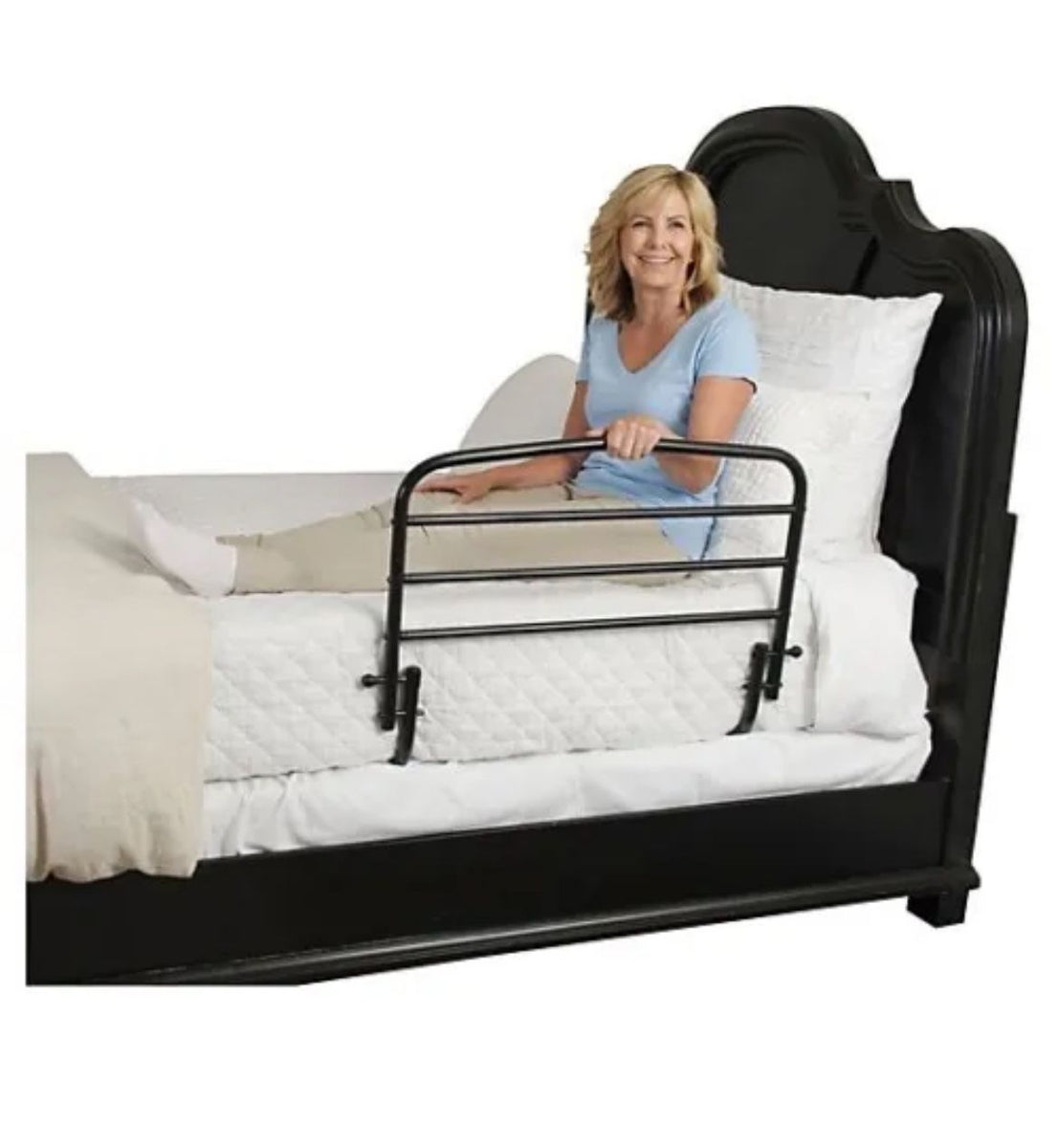Stander 30" Safety Bed Rail, Folding Bedside Safety Guard Rail