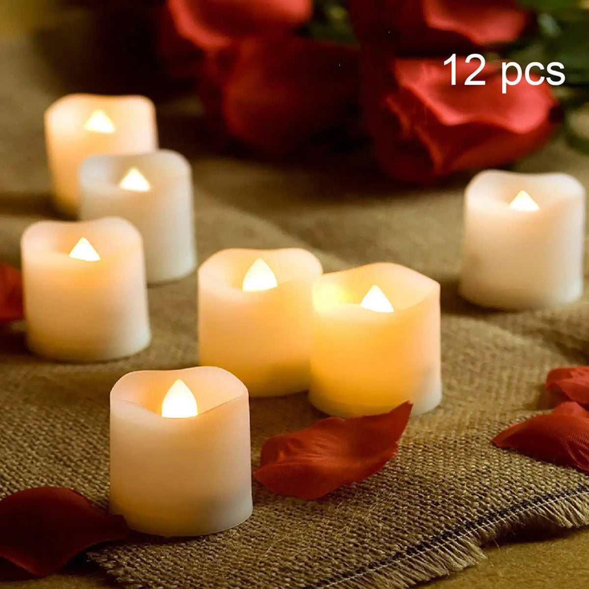 Flameless LED Candle Light – Warm White, Timed Light with Flashing Mod