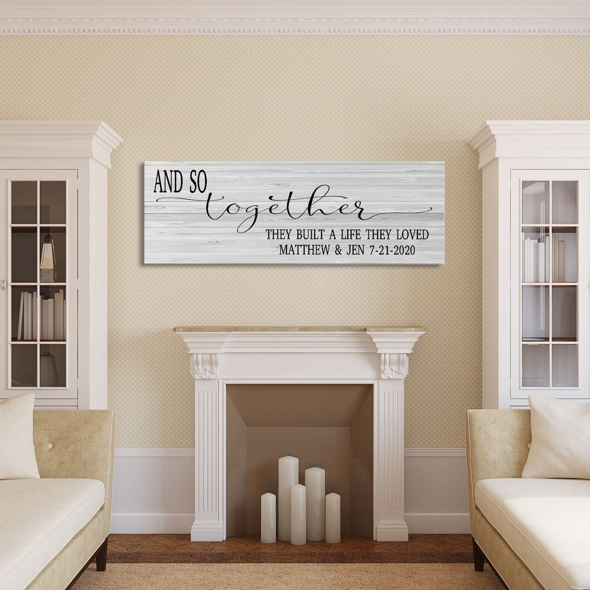 master bedroom sign, and so together they built a life they loved, mas