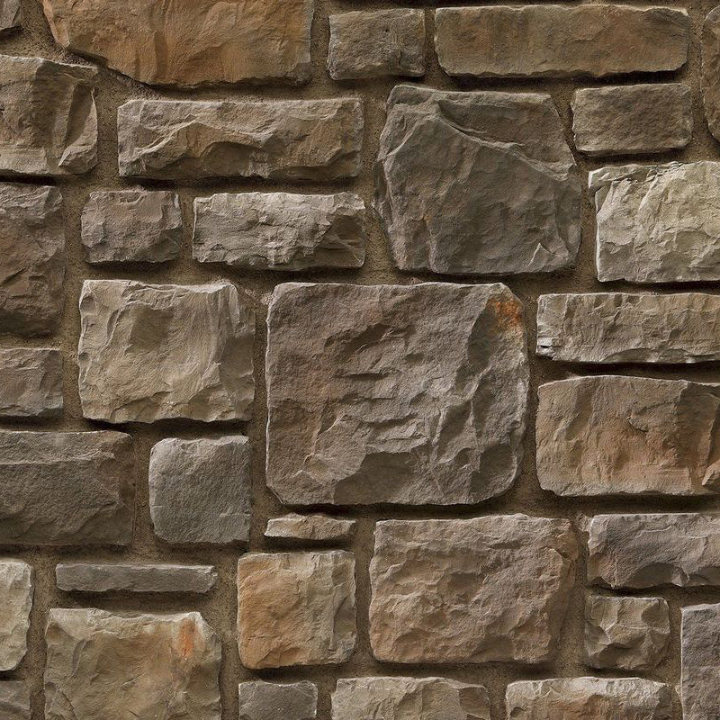 Ashlar Pattern Masso Coffee Manufactured Stone Handmade Veneer - Livfl