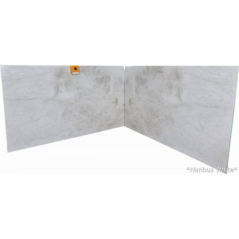 Nimbus White Translucent Bookmatching Marble Slabs Polished - Livfloor