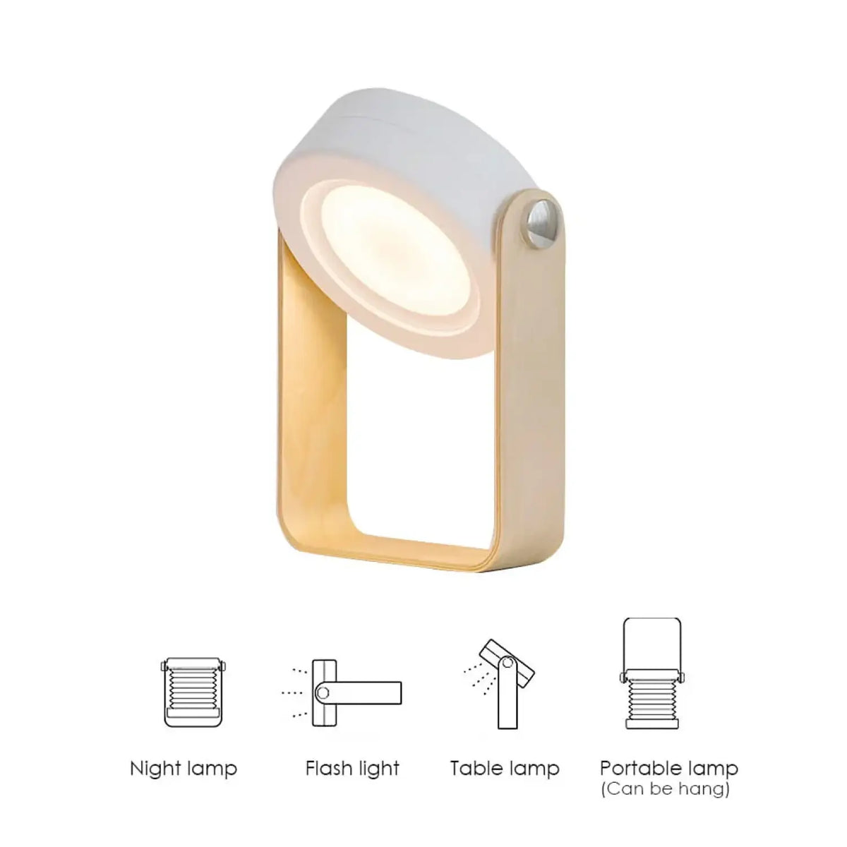 USB Rechargeable & Portable Lamp with Foldable LED Light Feature