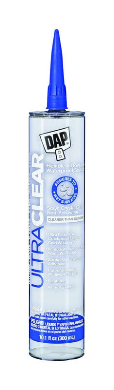 DAP Ultra Clear Clear Synthetic Rubber All Purpose Waterproof Sealant